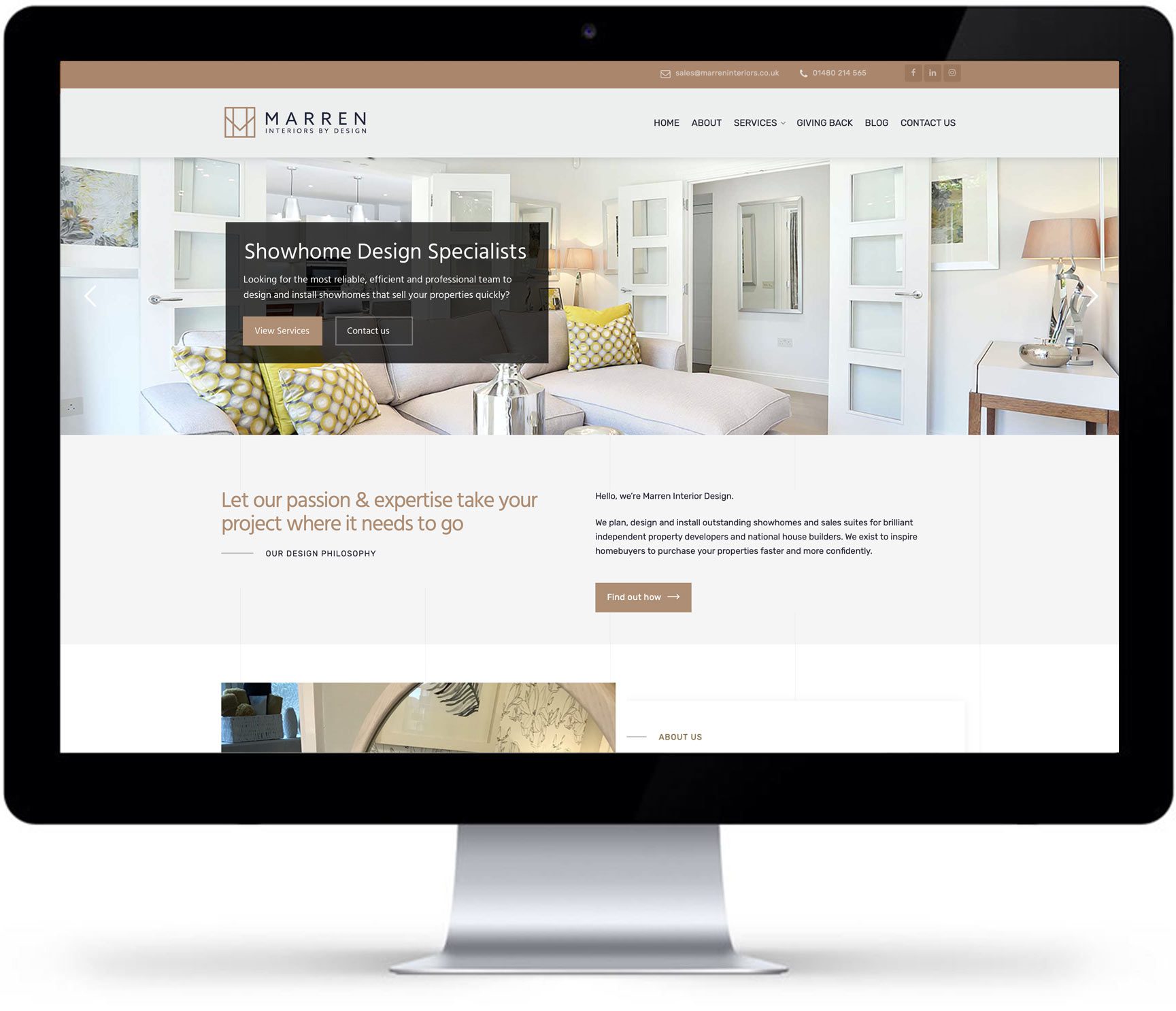 Marren Interiors - High End Interior Design | Our Work | Greenlight Web