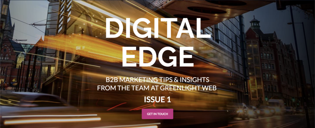 Digital Edge - Greenlight Web Newsletter - Issue 1